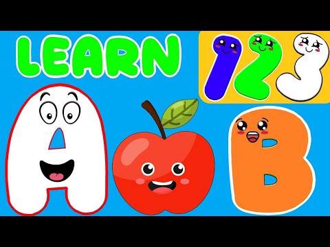 ABC, ABCD, 123, 123 Numbers, learn to count, alphabet atoz, One two ...