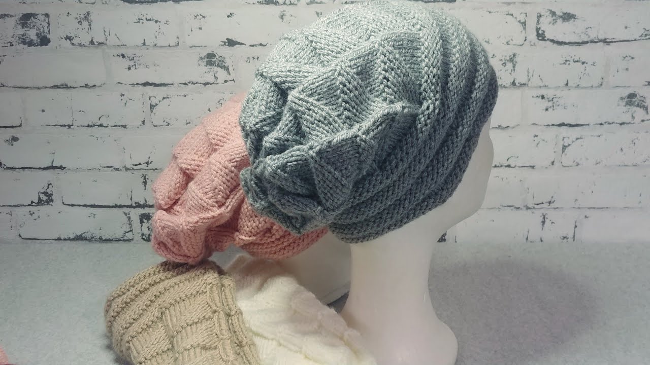 Long BEANIE ,Haube,Mütze stricken, auch für anfänger Teil 1 - YouTube