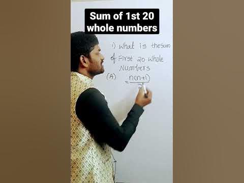 sum of first 20 whole numbers logic by Raju sir for all competitive exams - YouTube