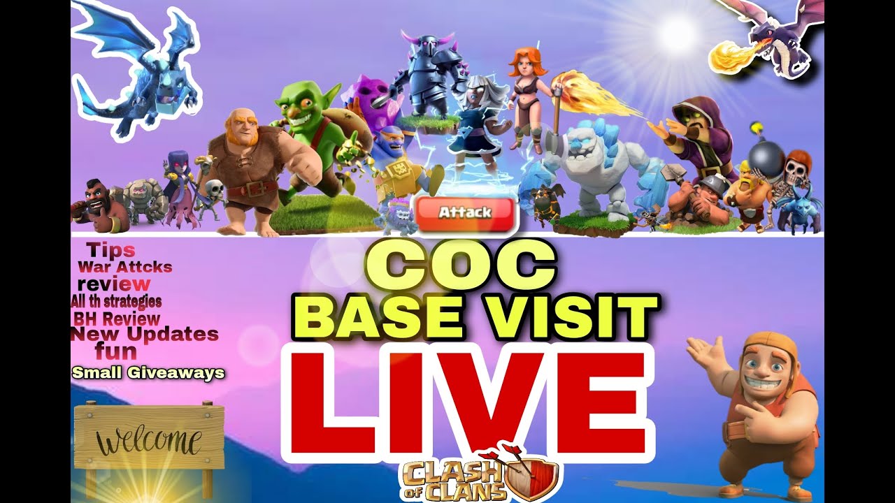 Coc Live:-With "Mrsingh"...Road To 4k ..🛑Live Streaming🛑#coc#live - YouTube