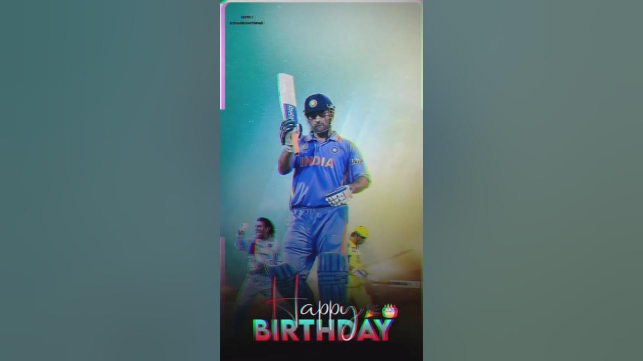 MS DHONI HAPPY BIRTHDAY 🎂🎂#msdhoni #happybirthday #indiancricket #song ...