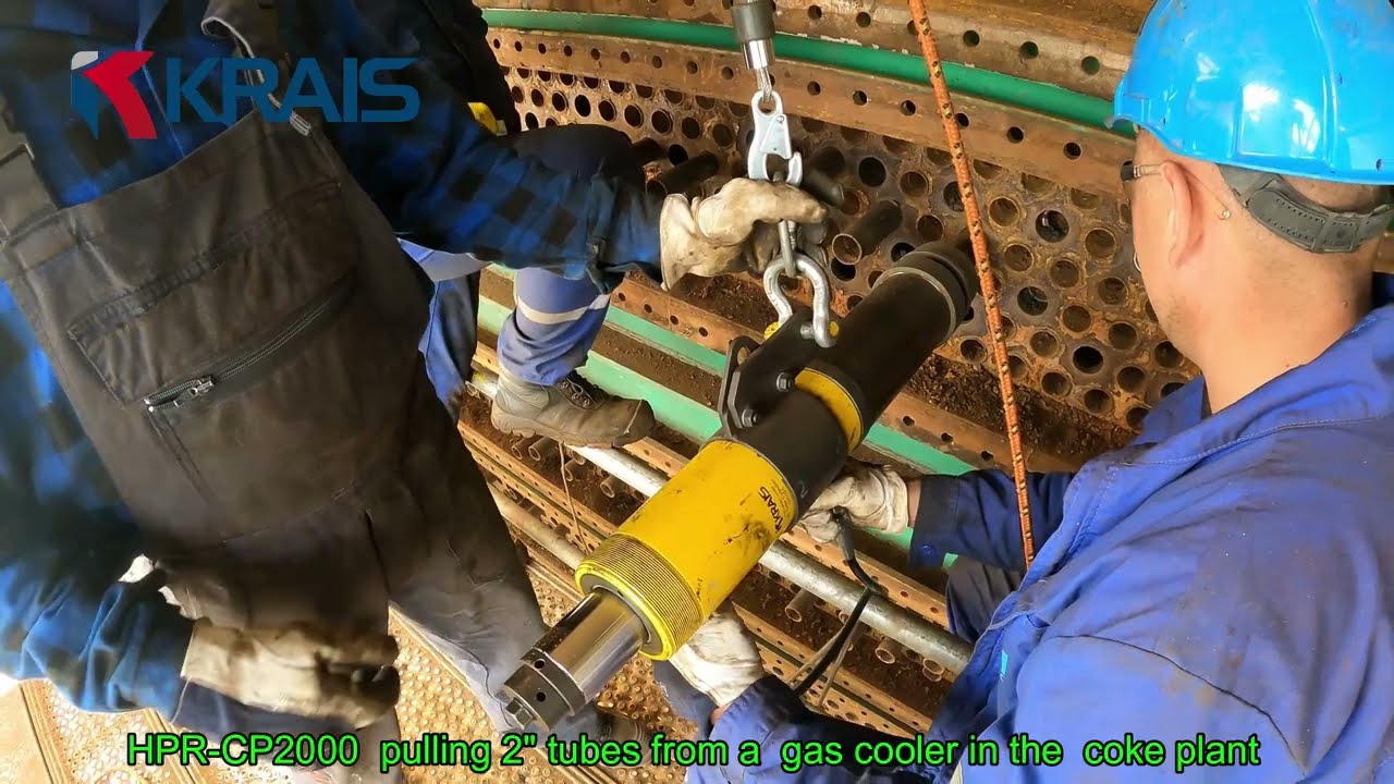 Extractor de tubos HPR CP2000 en planta de coque. - YouTube