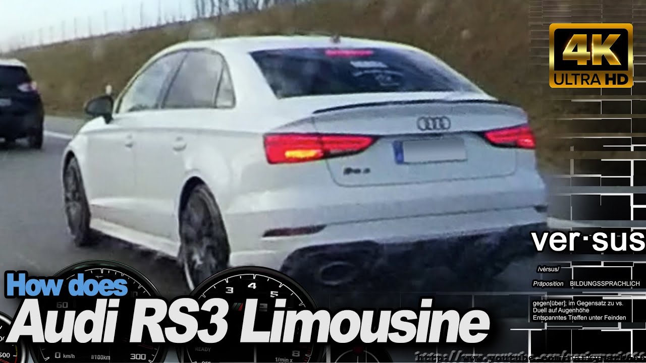 BMW M2 Competition vs Audi RS3 +100-220 Isentalautobahn Insta360 ONE X ...