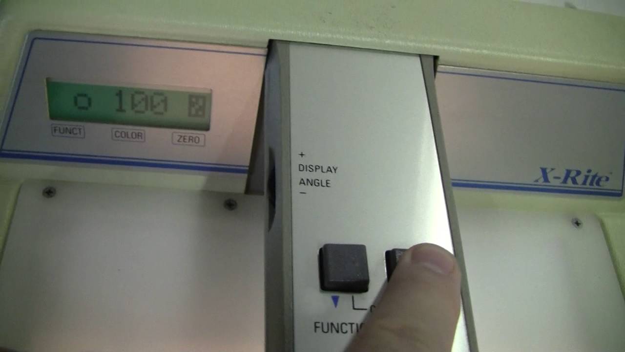 X-Rite Inc. 361T Tabletop Transmission Densitometer - YouTube