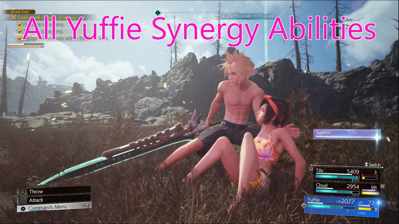 All Yuffie Swimsuit Synergy Abilities Showcase Final Fantasy 7 Rebirth - YouTube