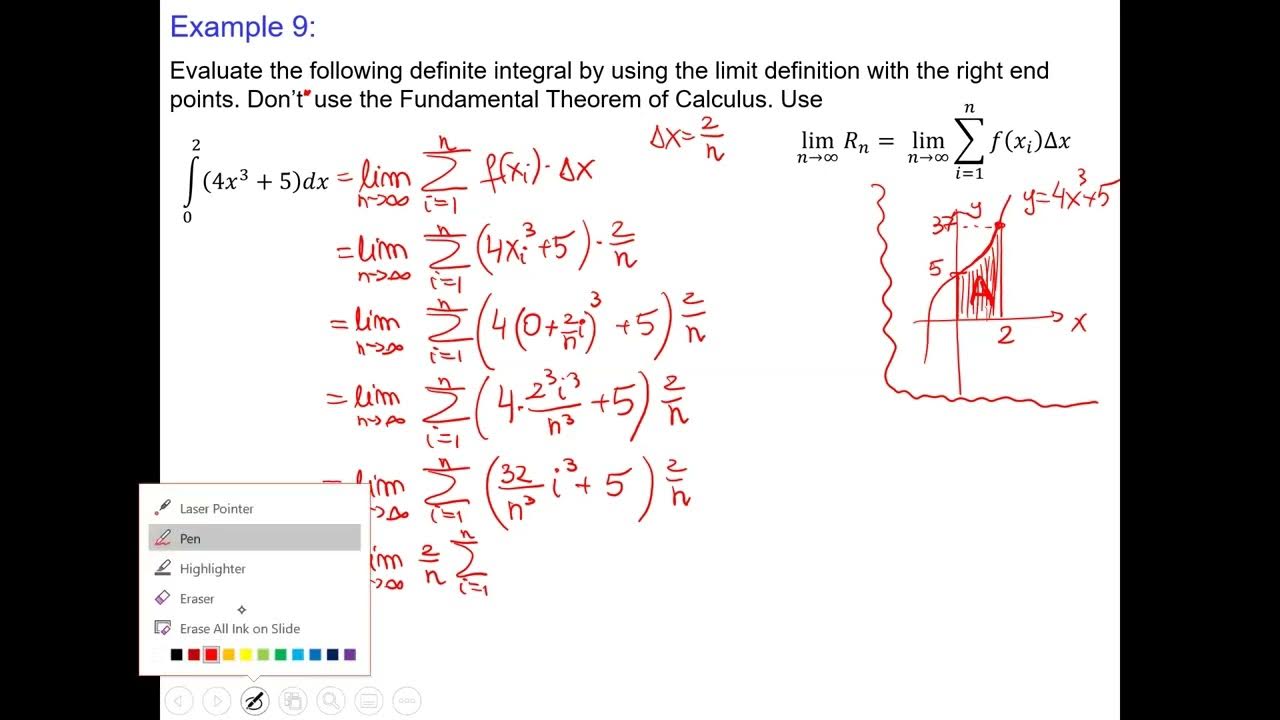 5 2 Definite Integral Limit Riemann Sum - YouTube
