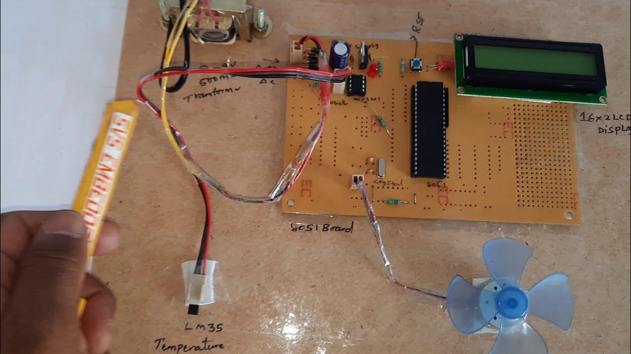 Digital Temperature Controller | Temperature Controlled Fan Using 8051 ...