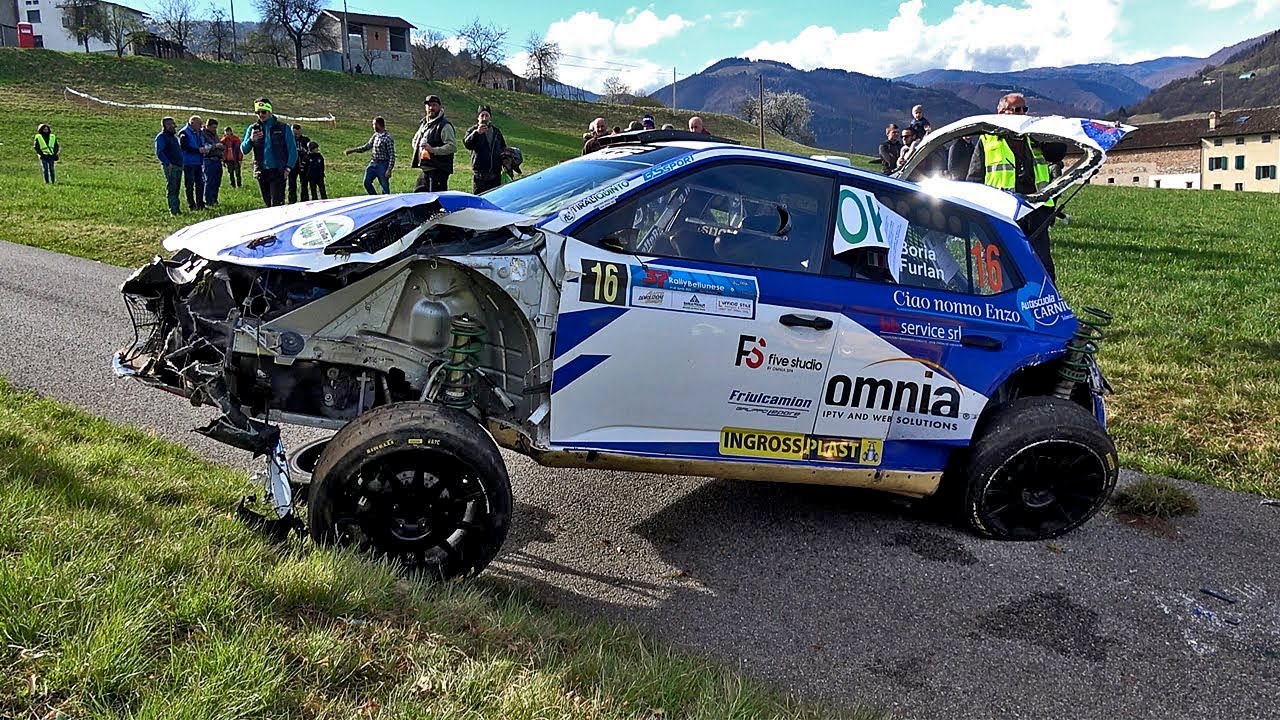 Rally Bellunese 2023 - BIG CRASH & MISTAKES - YouTube