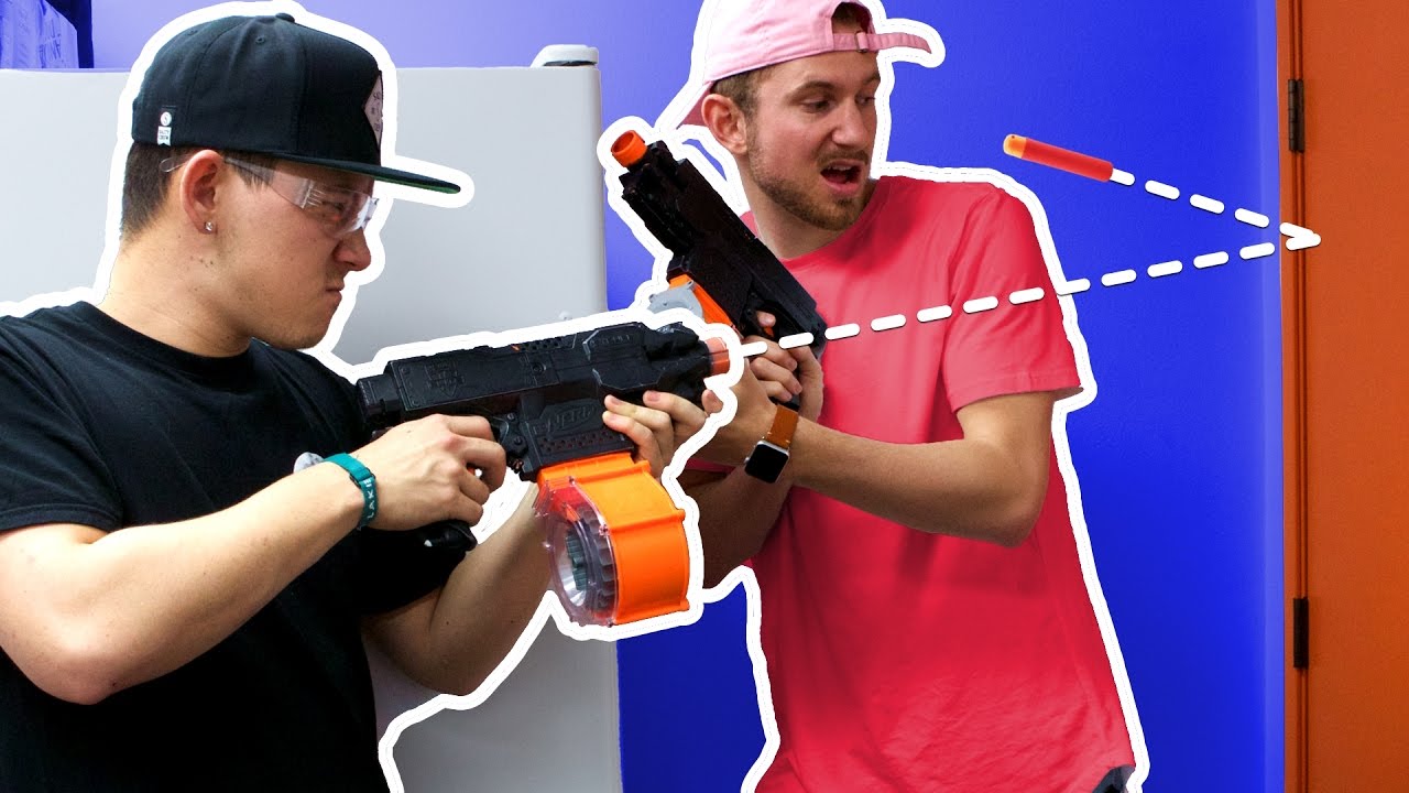 NERF Ricochet Challenge! - YouTube