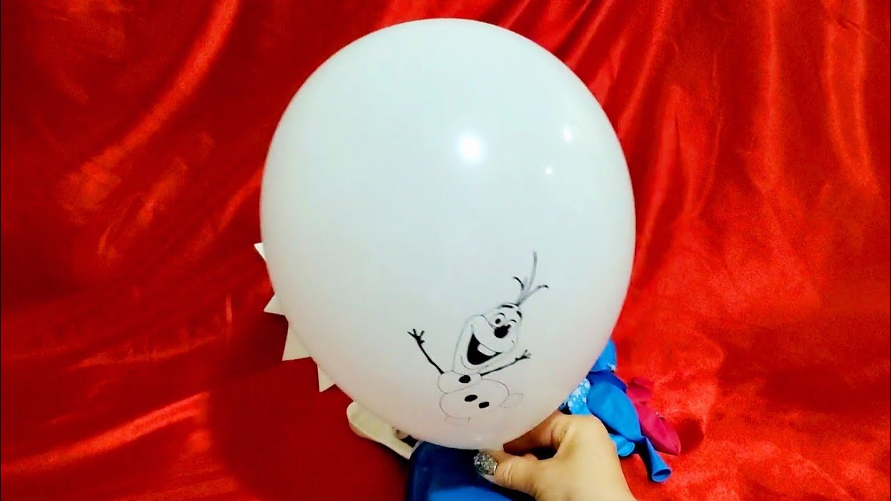 FROZEN BALLOON INFLATION AND DEFLATION!! - YouTube