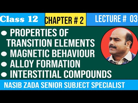 Magnetic behaviour , Alloy Formation and interstitial Compounds/@ NASIB ZADA SSS - YouTube