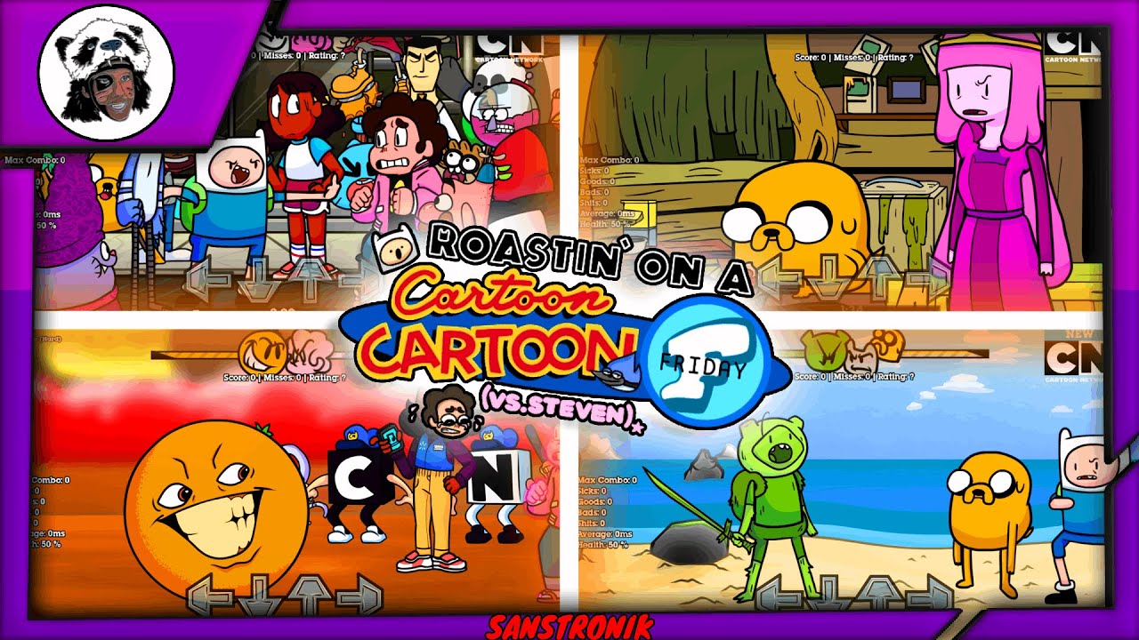FNF ROASTIN' ON A CARTOON CARTOON FRIDAY V2 - YouTube