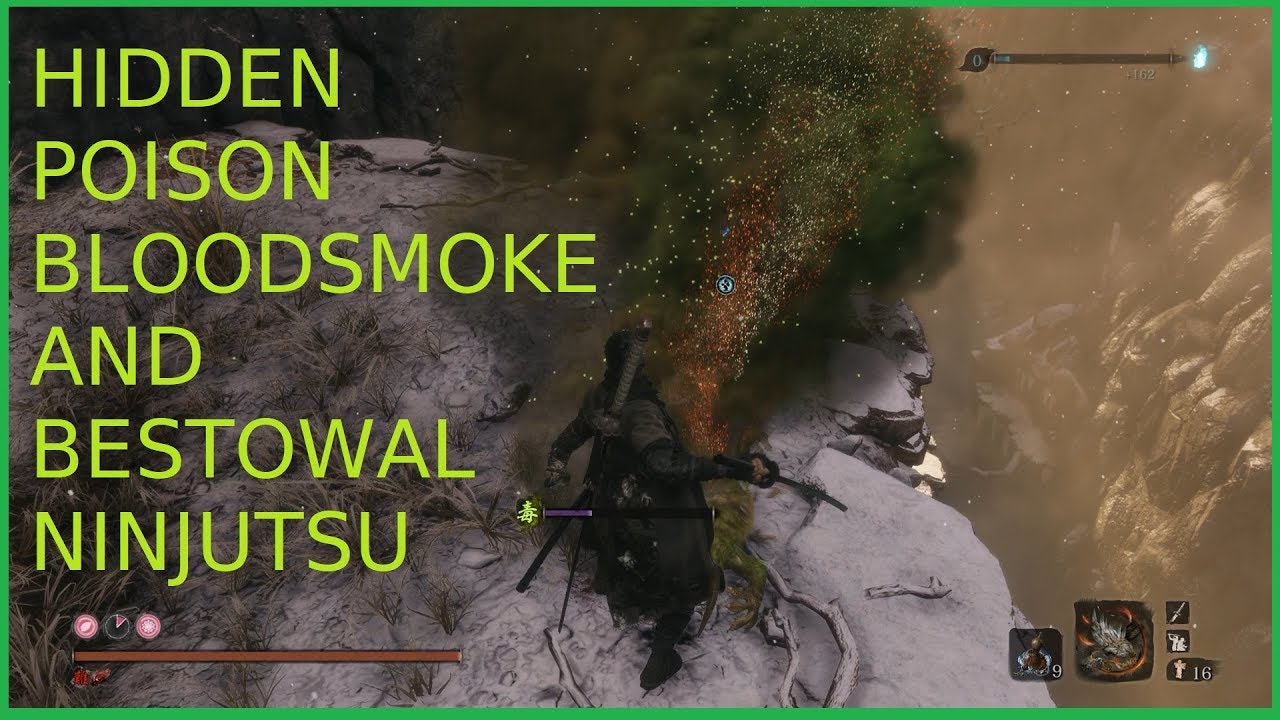 Sekiro - HIDDEN POISON BLOODSMOKE AND BESTOWAL NINJUTSU - YouTube