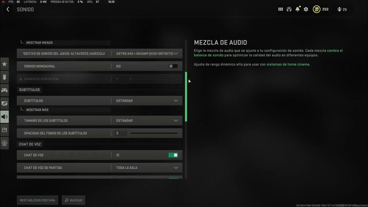 MEJOR CONFIGURACIÓN SONIDO WARZONE 2 (ASTRO A40+MIXAMP) - YouTube