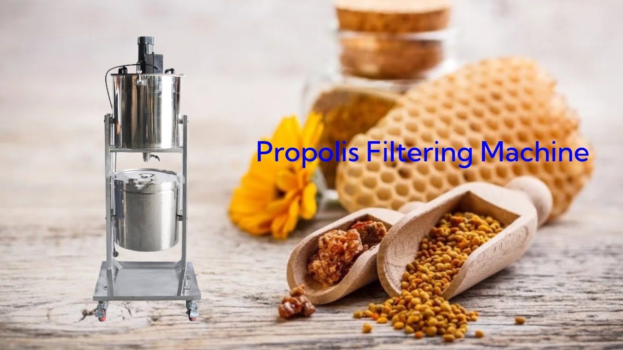 How to Filter the Propolis Using Filtering Machine - YouTube