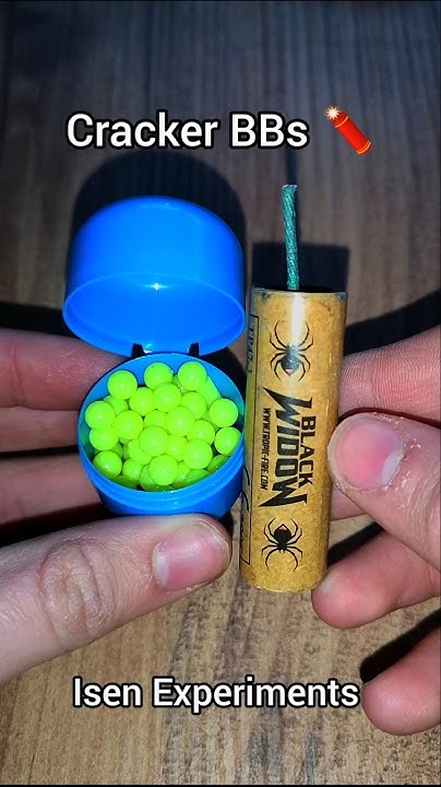 DIY Cracker BBs Experiment #experiment #firecrackers #fireworks #crackers #lifehack - YouTube