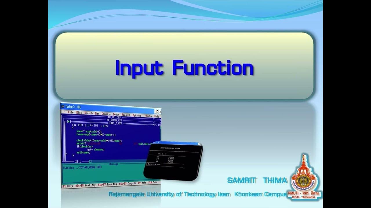 Input Function ( scanf(); ) - YouTube