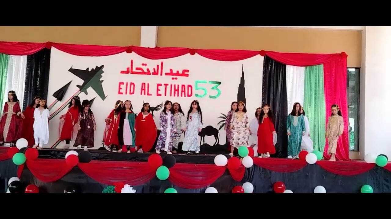 EID Al Etihad celebration in school performance by @Umaimasworld #uae # ...