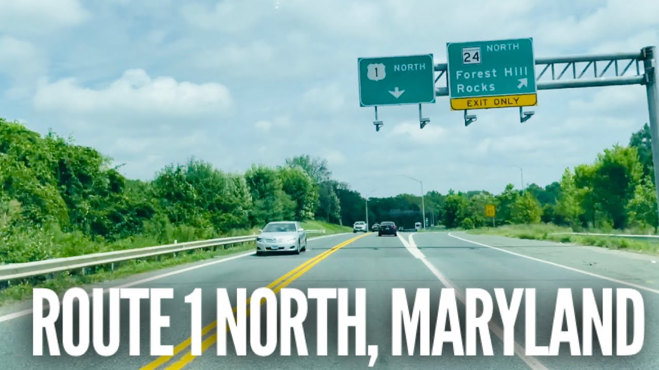 Driving through Route 1 North, Maryland - YouTube
