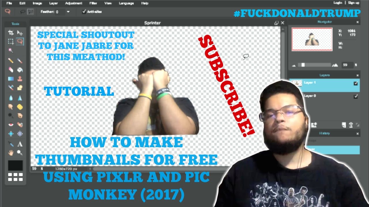 HOW TO MAKE THUMBNAILS USING PIXLR AND PIC MONKEY (2017) - THUMBNAIL ...