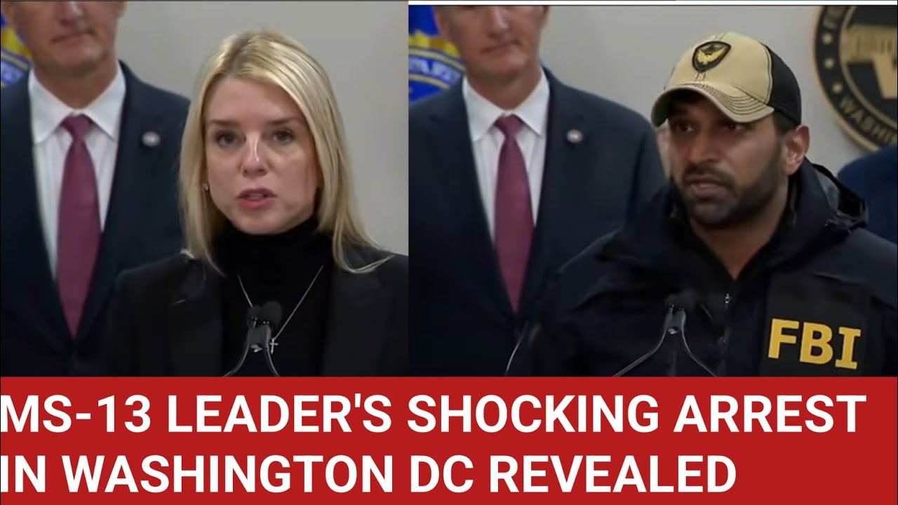 BREAKING: Top MS-13 Leader ARRESTED Near Washington, D.C. | Pam Bondi ...