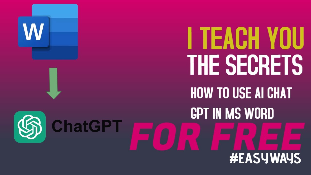 How to integrate Chat GPT with Microsoft Word in Hindi || chat GPT word me kaise chalaye ...