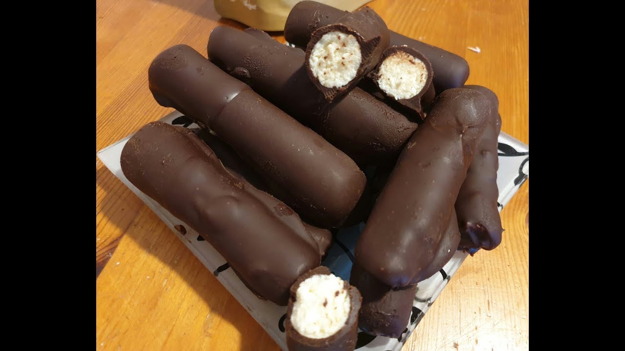 Turo Rudi-Baton de ciocolata cu branza-Hungary snack túró rudi step by ...