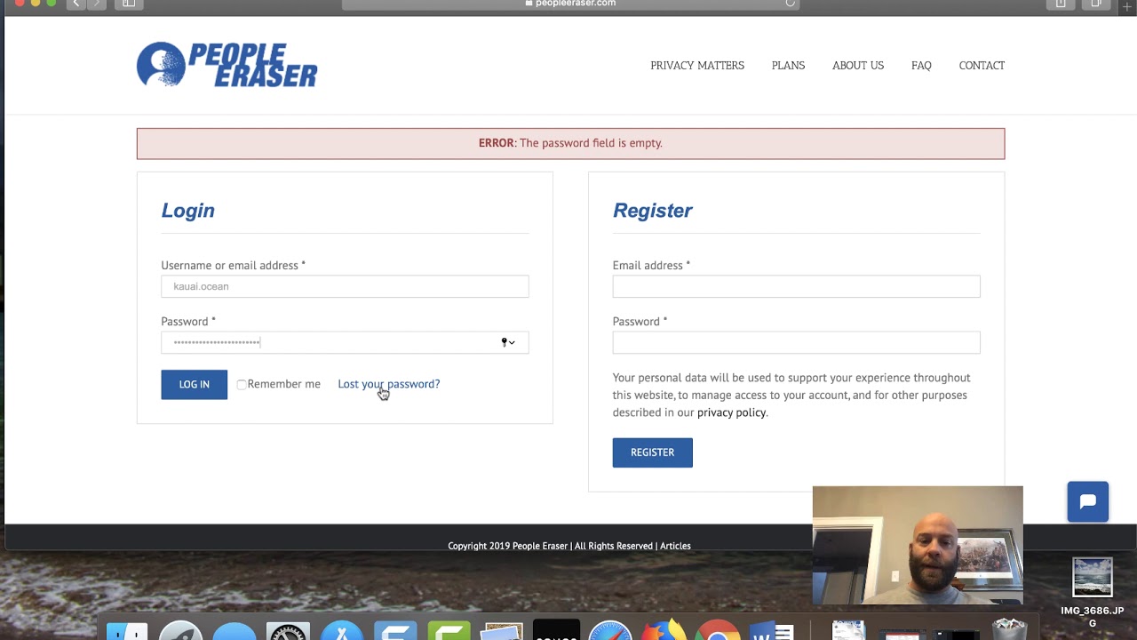 People Eraser Log In - YouTube