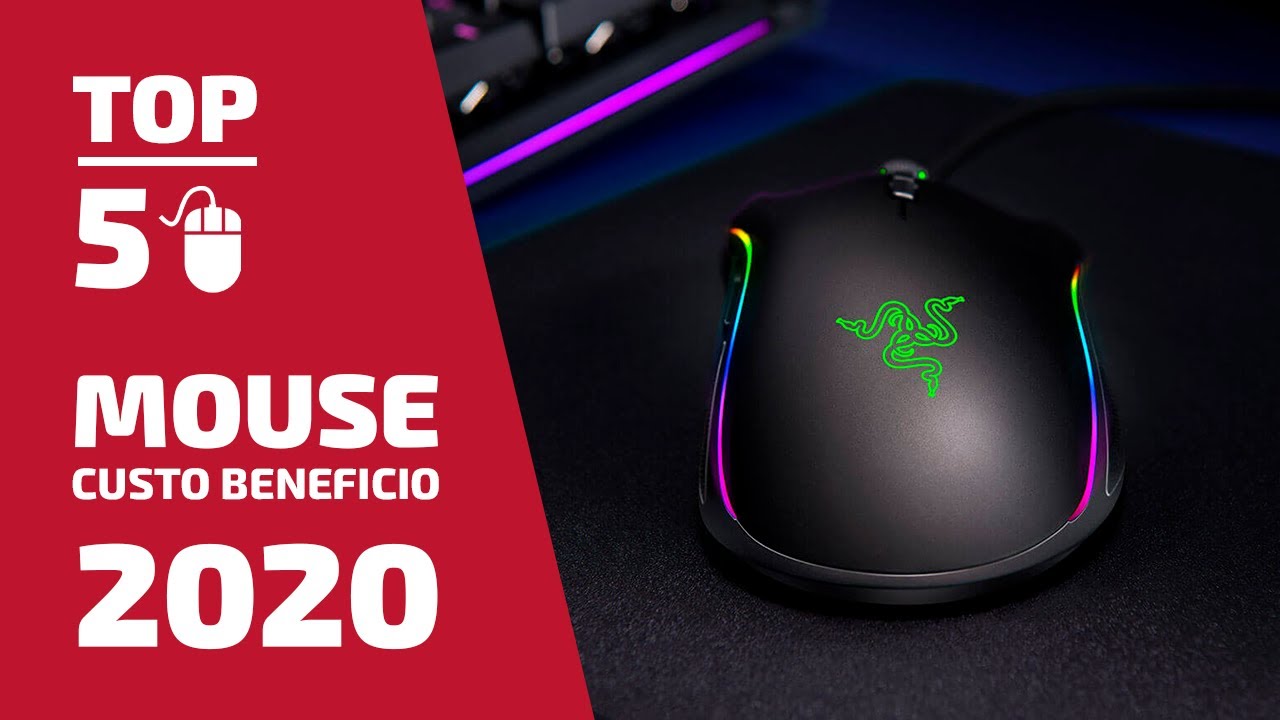 TOP 5 Melhores Mouses BONS e BARATOS (Custo Benefício) - 2020 - YouTube