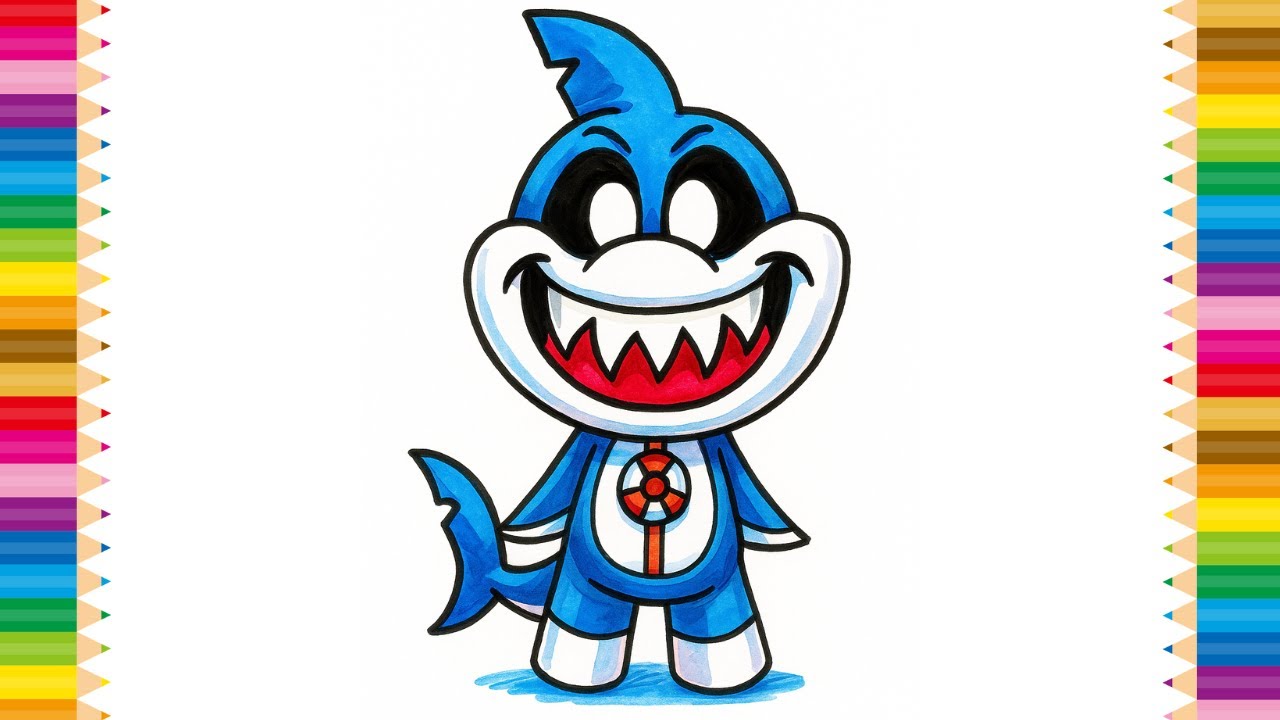 How To Draw Jolly Jaws from Poppy Playtime - YouTube