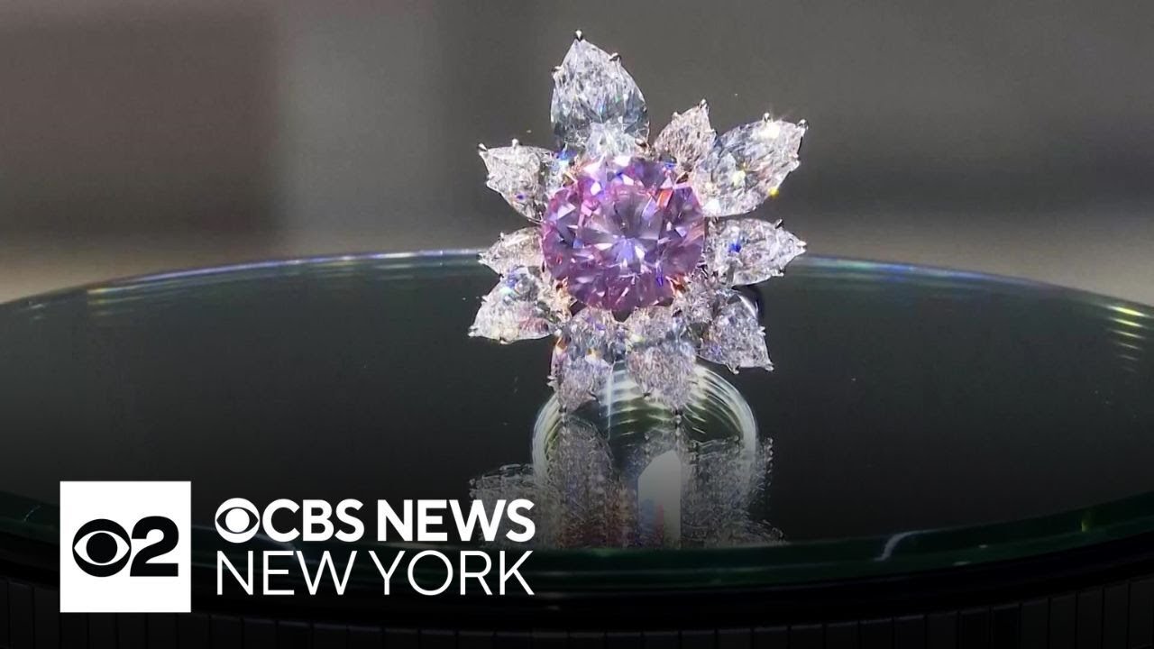 Rare 10-carat pink diamond expected to fetch $10 million at NYC auction ...
