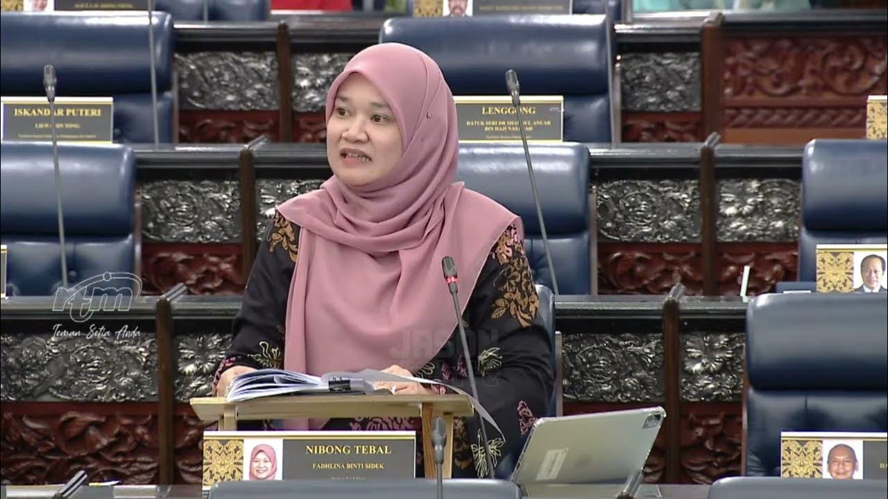 Menteri Pendidikan Fadhlina Sidek Menggulung Belanjawan 2024 Peringkat Dasar - YouTube