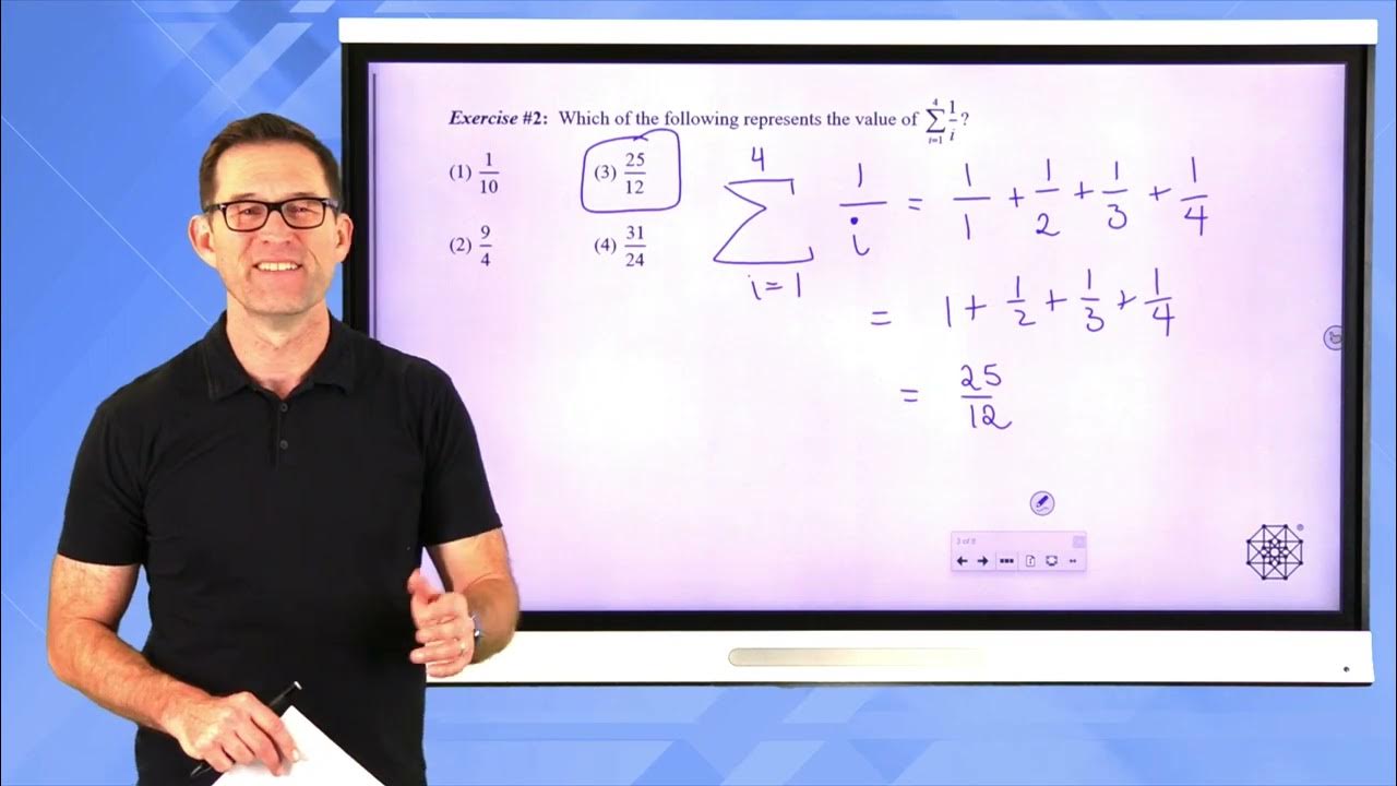 N-Gen Math Algebra II.Unit 6.Lesson 3.Summation Notation - YouTube