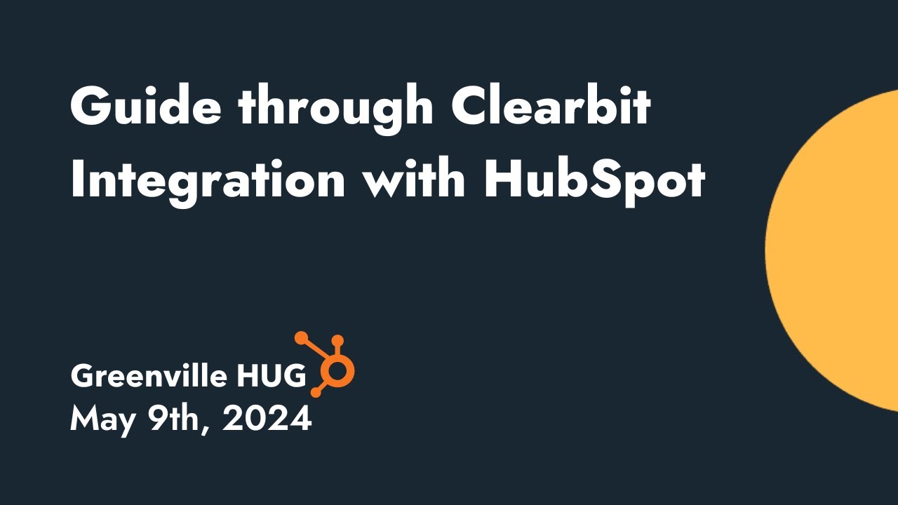 Guide Through Clearbit Integration with Hubspot - YouTube