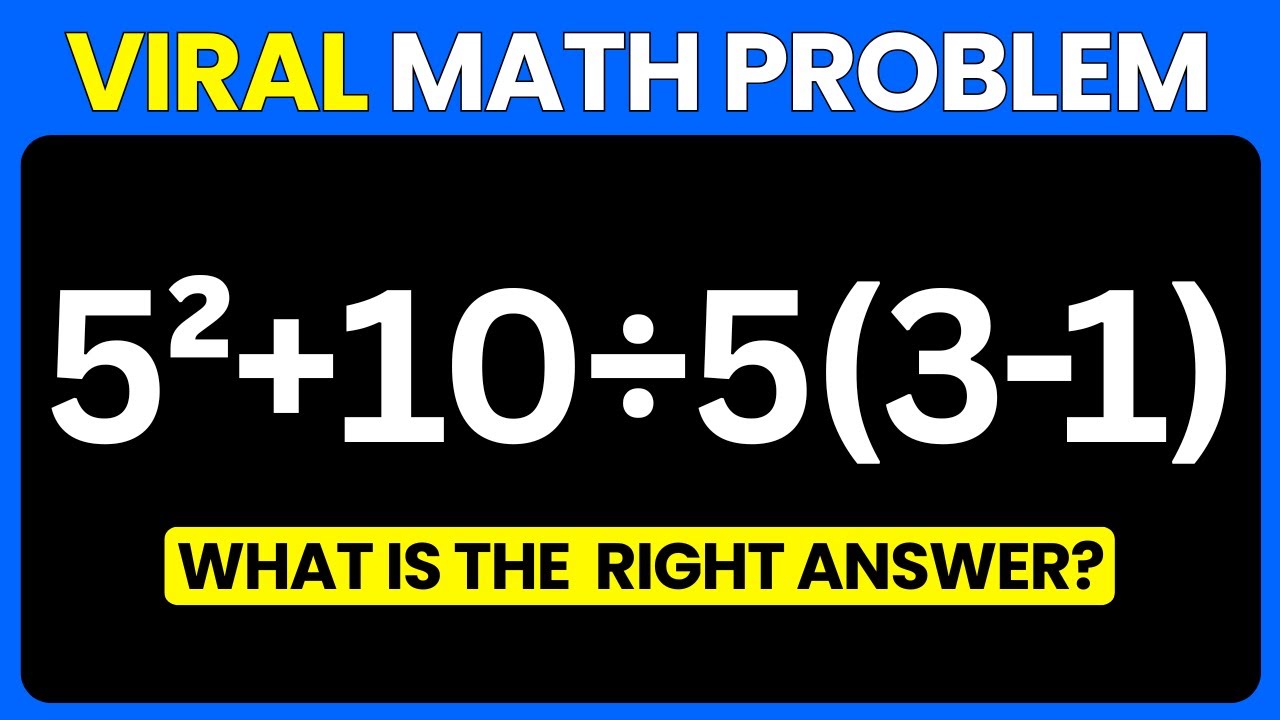 VIRAL MATH PROBLEM : The Hidden Rule That Fools Everyone! Teacher Got ...