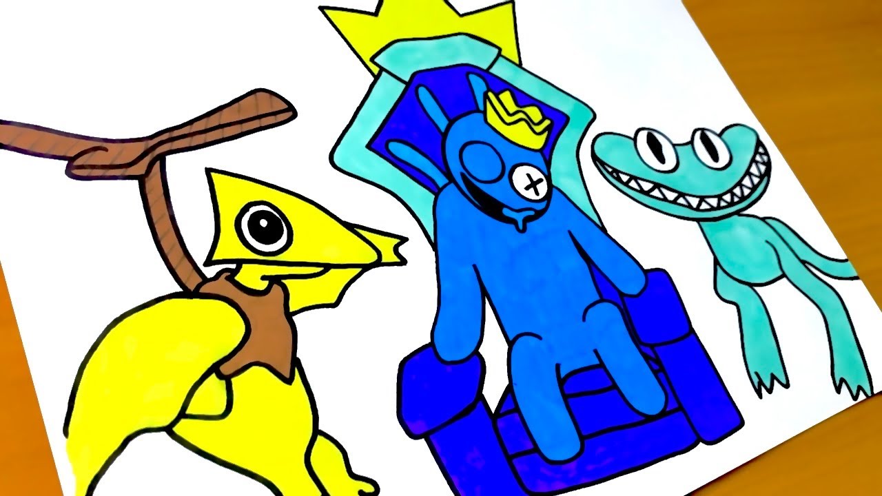 Drawing Rainbow Friends Chapter 2 | How to Draw New Monsters Rainbow ...
