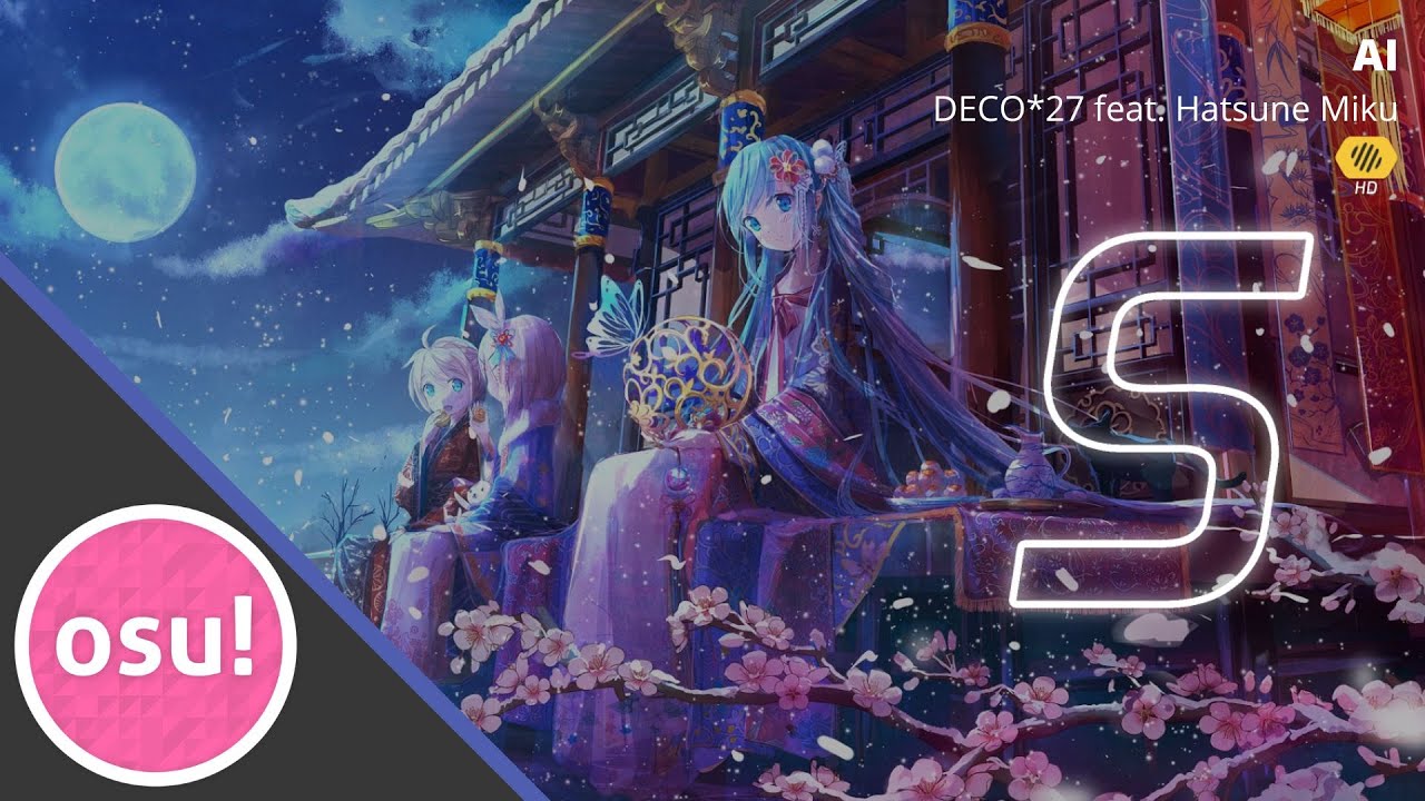 [osu!] AI - DECO*27 feat. Hatsune Miku - YouTube