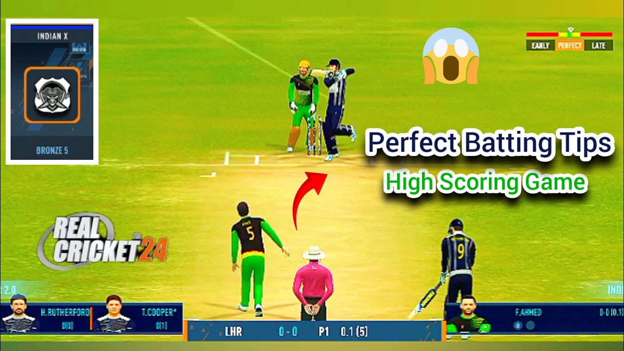 Rc24 Multiplayer Perfect Batting Tips || High Scoring Game || Real ...