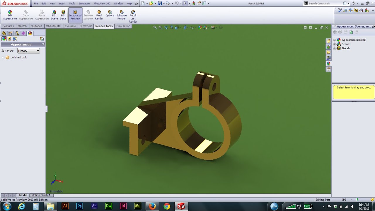 Solidworks Tutorial | solidworks tube holder | Solidworks - YouTube