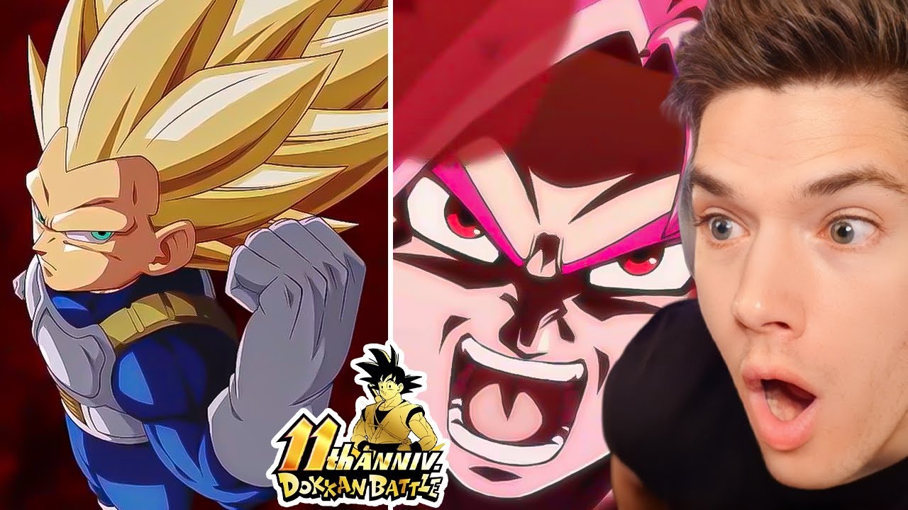 NEW SSJ4 Goku & SSJ3 Vegeta Super Attacks Reaction on 11th Anniversary ...