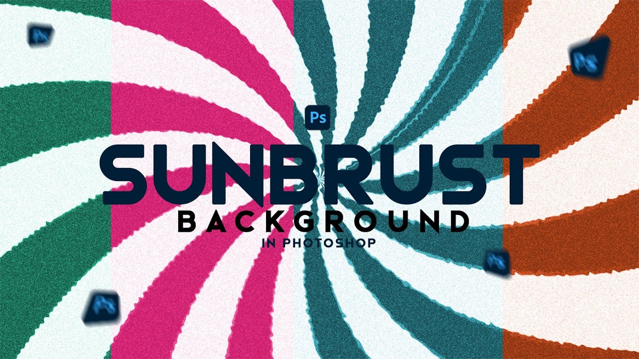Easy Way to make SUNBRUST Background - YouTube