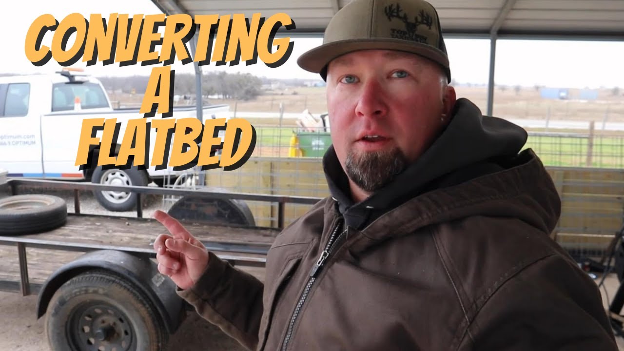 DIY Livestock Trailer - Converting A Flatbed Utility Trailer - Part 1 ...
