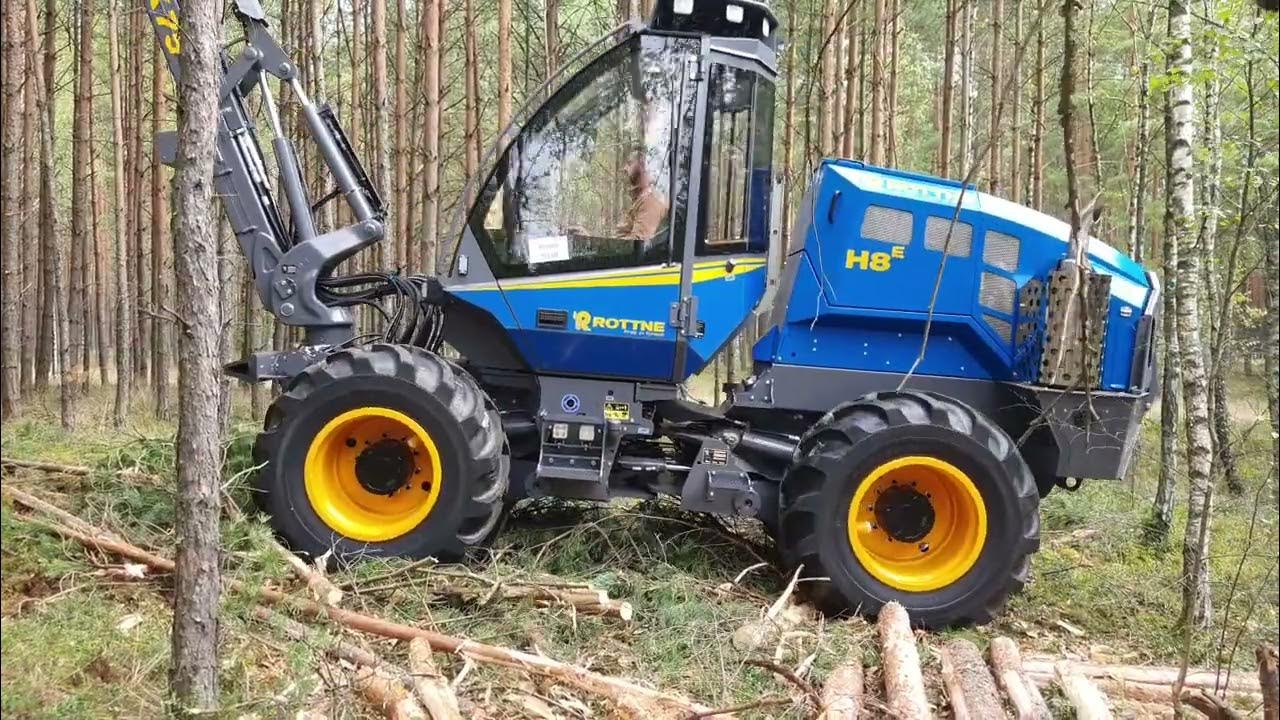 Harwester trzebieżowy ROTTNE H8E. PIERWSZY W POLSCE !!!! - YouTube
