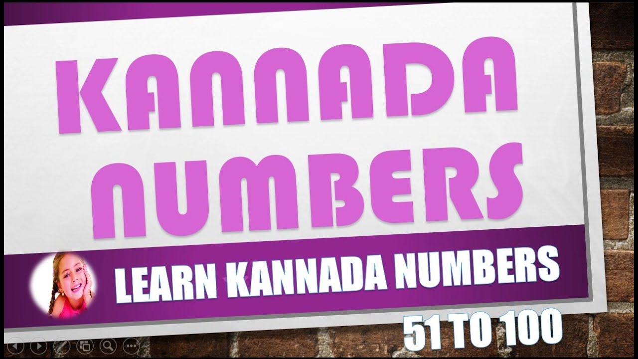 Kannada Numbers video from 51 to 100 - YouTube