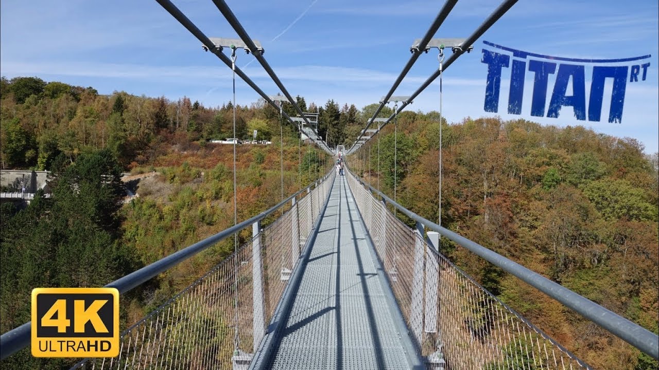 Die Titan-RT Hängebrücke im Harz mit 458,5 Meter Länge an der ...
