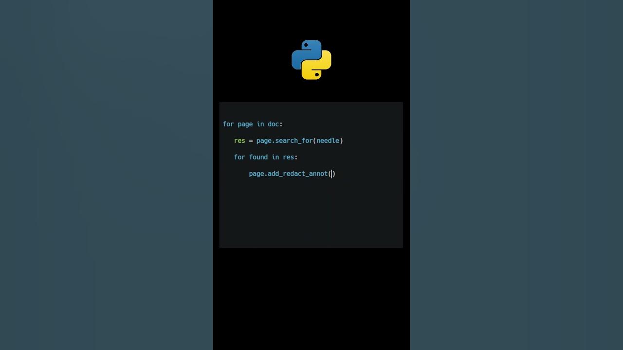 How to Remove Text from a PDF Using Python and PyMuPDF #coding #automatewithpython # ...