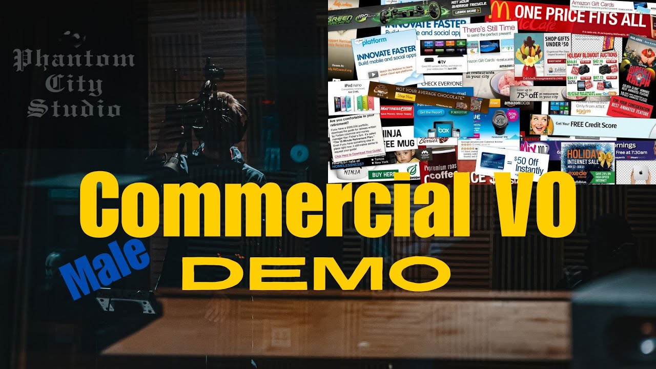 Voice Over Demo Sample - Commercial Male - Phantom City Studio ...