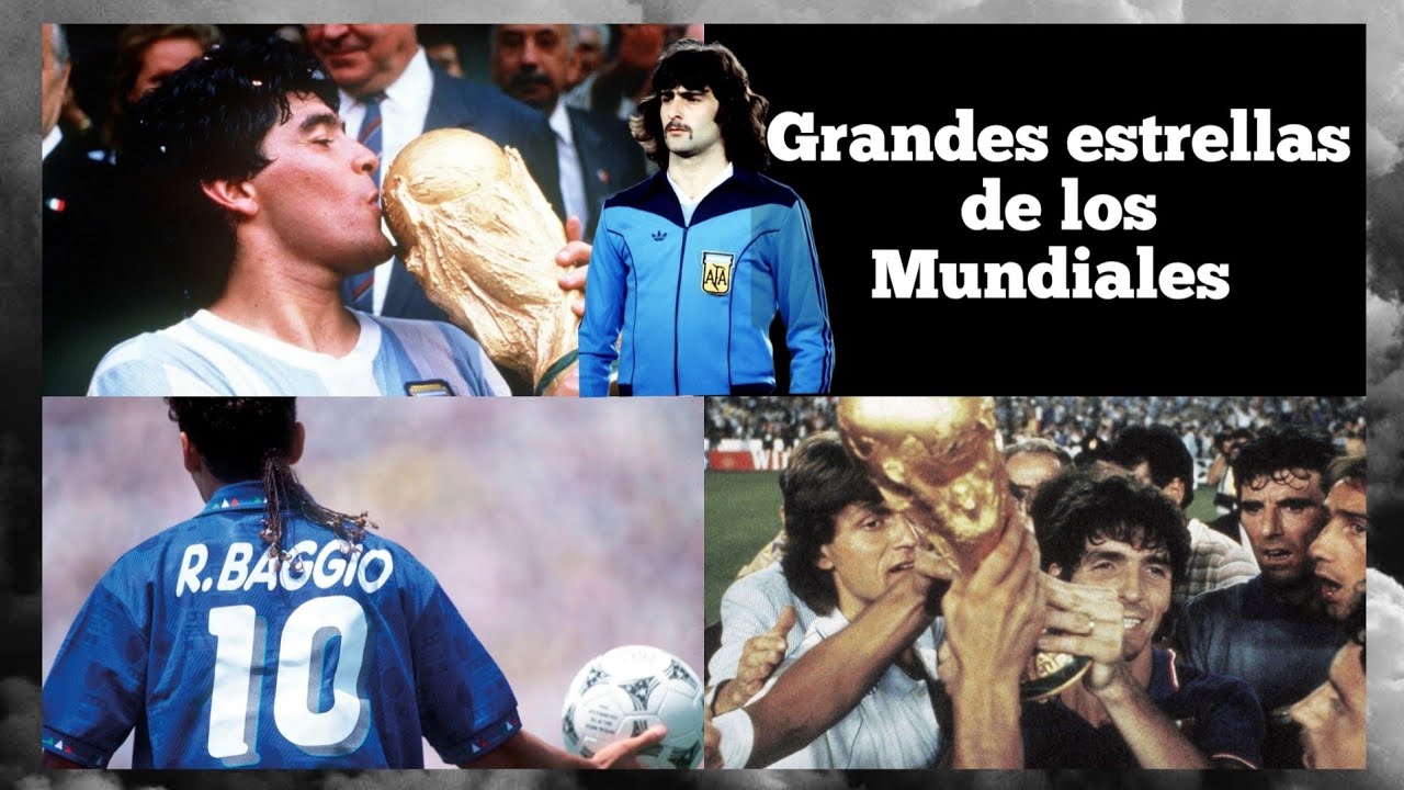 10 GRANDES momentos en la HISTORIA de los mundiales. (Baggio, Maradona ...