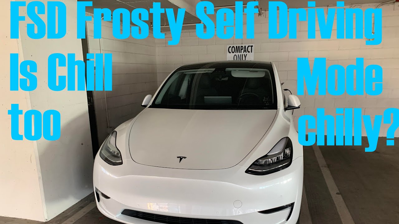 FSD Frosty Self Driving Chill Mode is it too chilly - YouTube