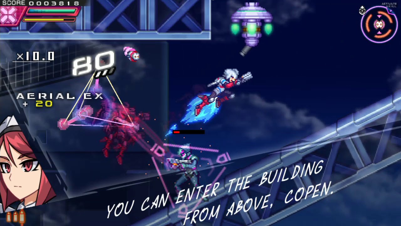 Azure Striker Gunvolt 2 - Copen gameplay 2 (Babel) - YouTube